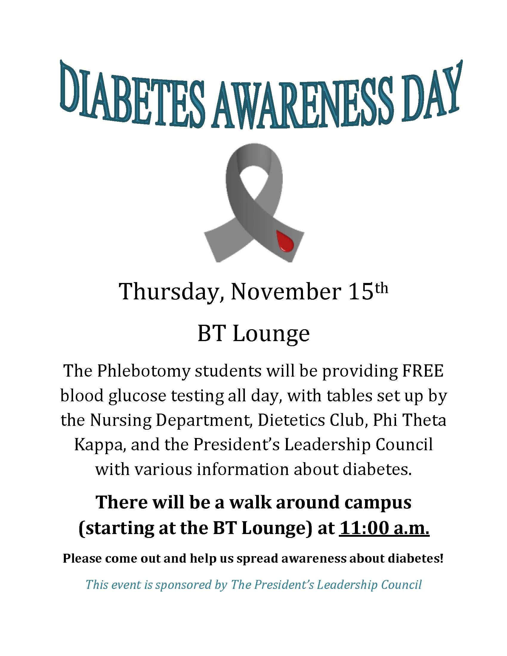 Diabetes Awareness Day | Black River Technical College